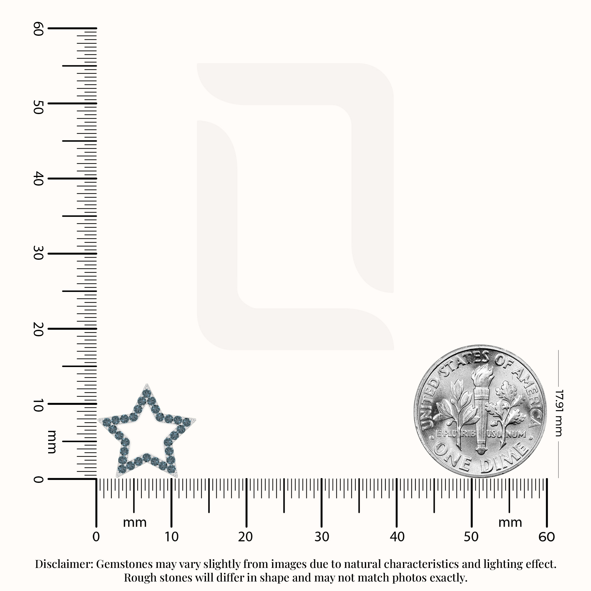 Natural London Blue Topaz Star Earrings for Women(Silver,Gold Vermeil ...